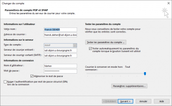 Messagerie IUT – Configuration d’un client lourd (Outlook) – SIAV IUT ...